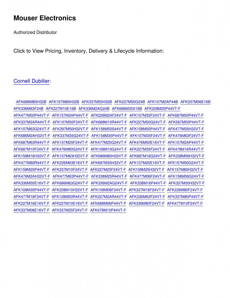 AFK V series datasheet page 9