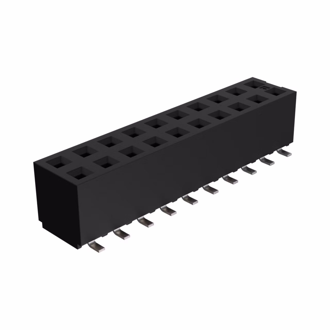 2.00mm Pitch Milli-Grid Receptacle, Vertical, Through Hole, Dual Row, 3.00mm Tail Length, Tin Plating, 20 Circuits, Lead-Free