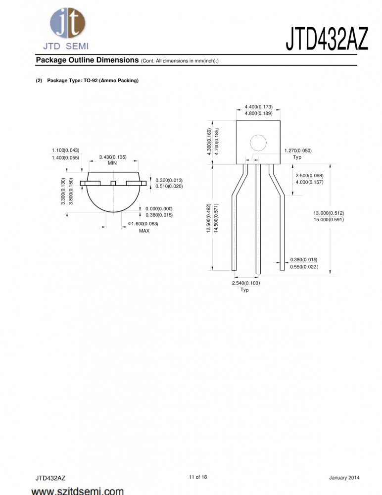 JTD432AZ datasheet page 10