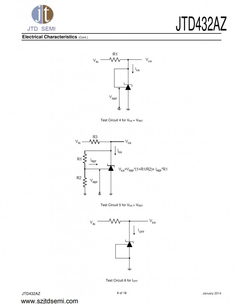 JTD432AZ datasheet page 6