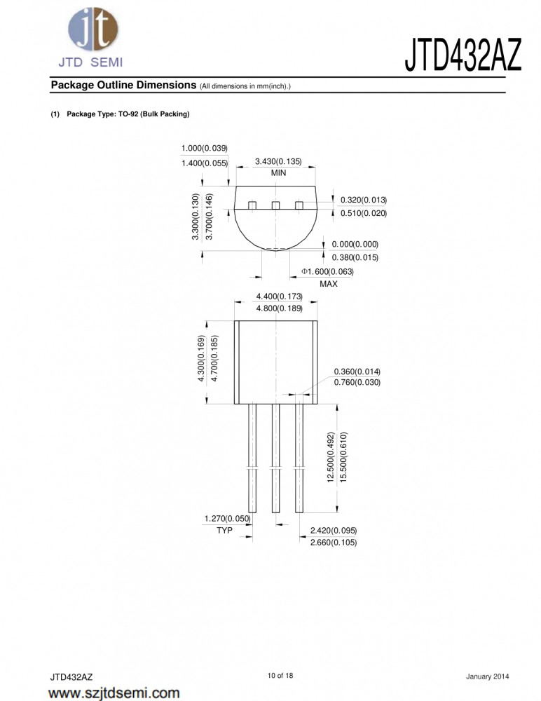 JTD432AZ datasheet page 9