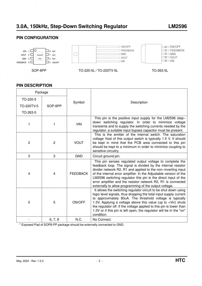 LM2596 datasheet page 3