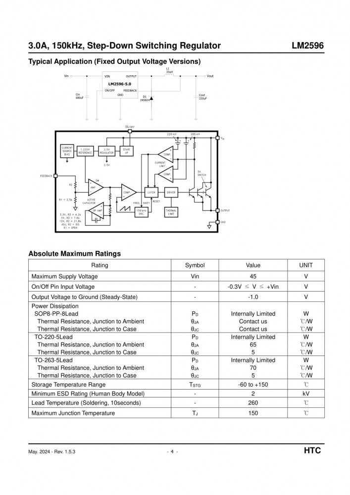 LM2596 datasheet page 4