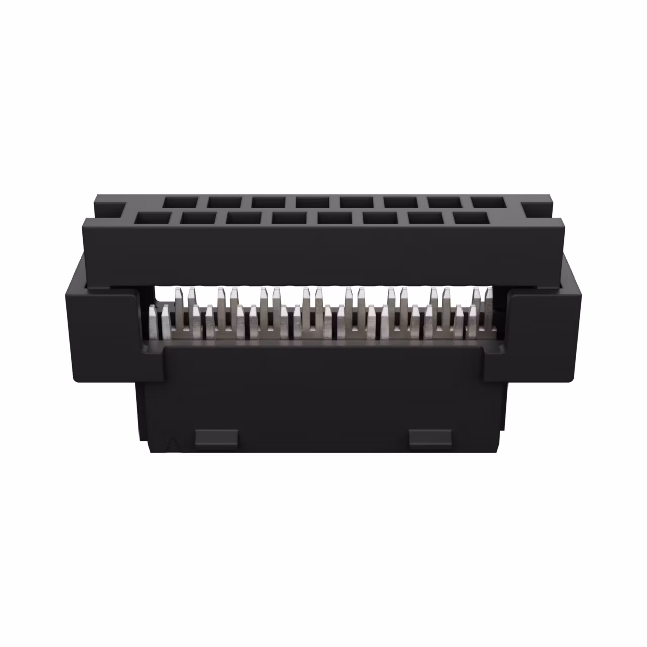Milli-Grid Cable-to-Board Receptacle, Dual Row, IDT, Lead-Free, 16 Circuits, 0.38µm Gold (Au) Plating, Dual Locking Friction Ramps for sale
