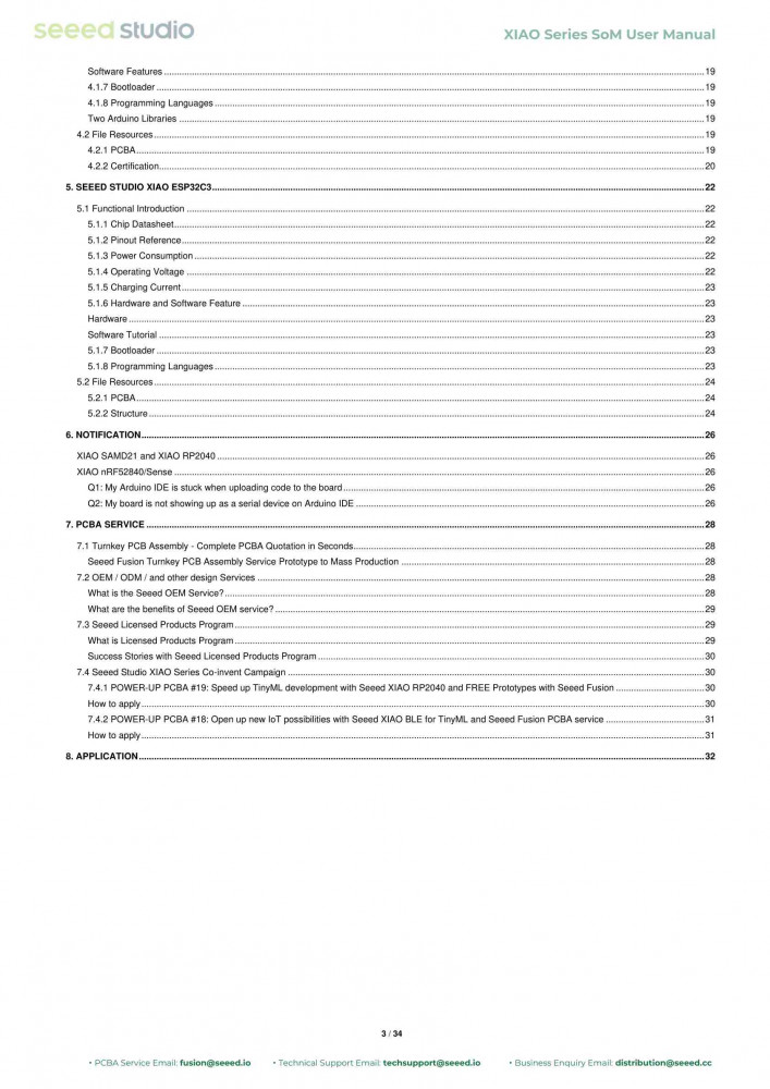 Seeed XIAO nRF52840 Sense document page 4