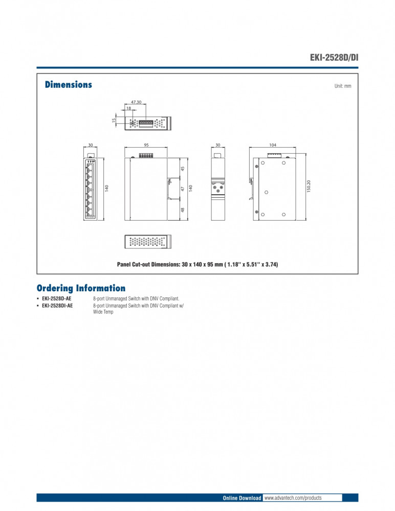 EKI-2528DI product documentation page 2