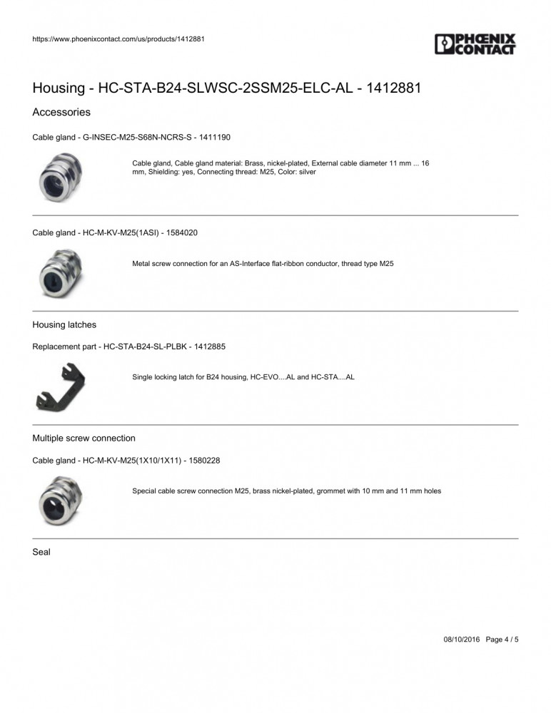 Phoenix Contact 1412881 technical document page 4