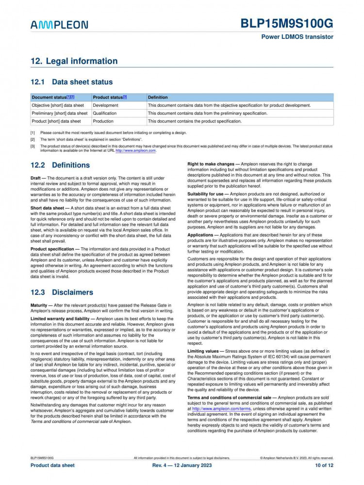 BLP15M9S100G datasheet page 10