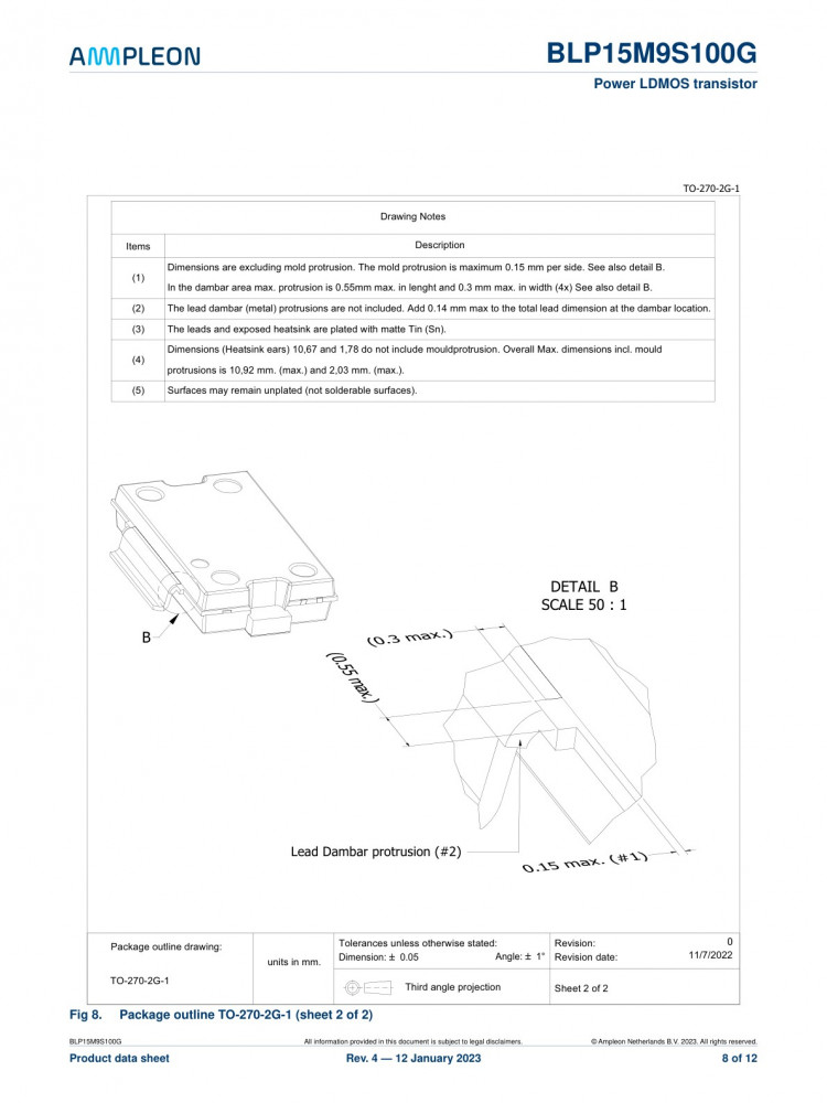BLP15M9S100G datasheet page 8