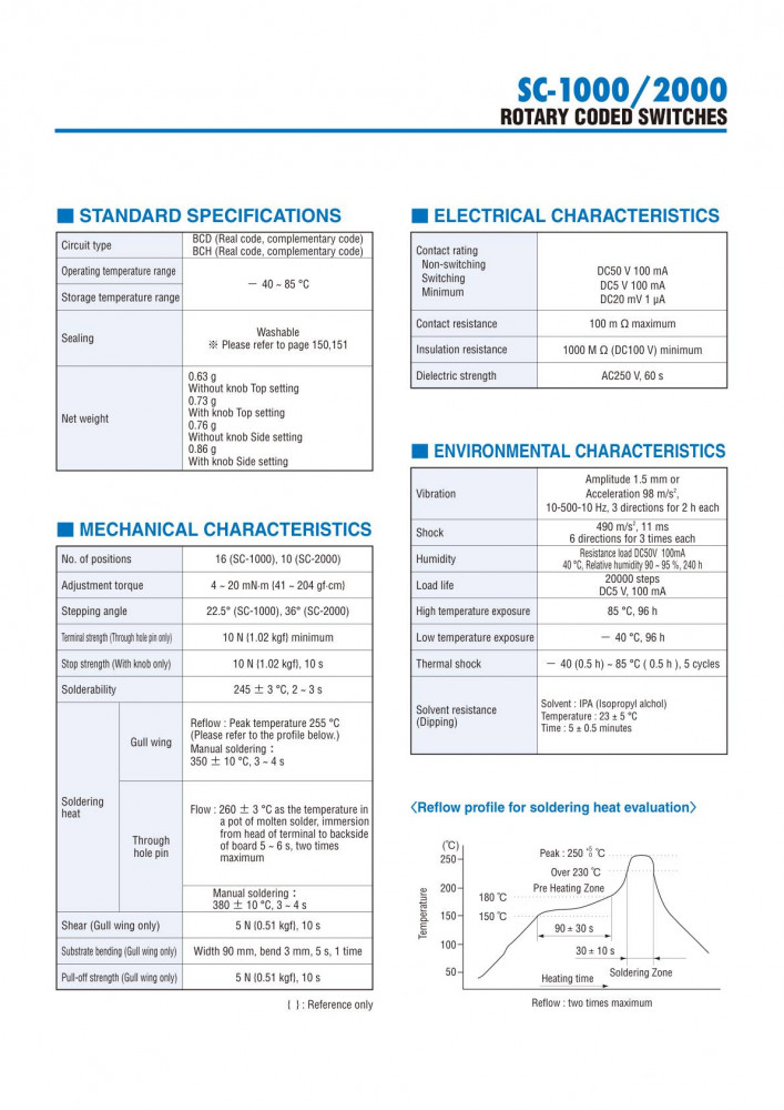 Nidec SC-2010 datasheet page 3