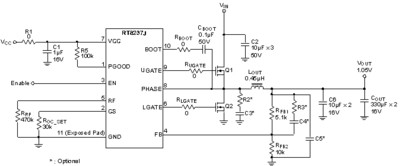 RT8237J - High Efficiency Single Synchronous Buck PWM Controller for sale
