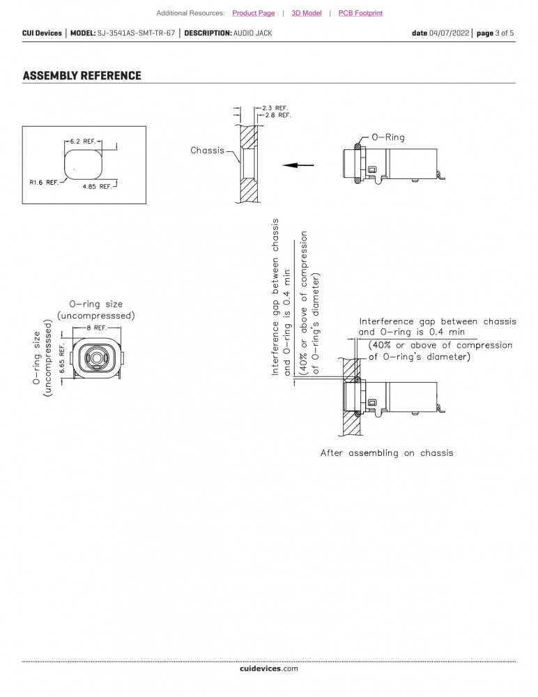 SJ-3541AS-SMT-TR-67 datasheet page 3