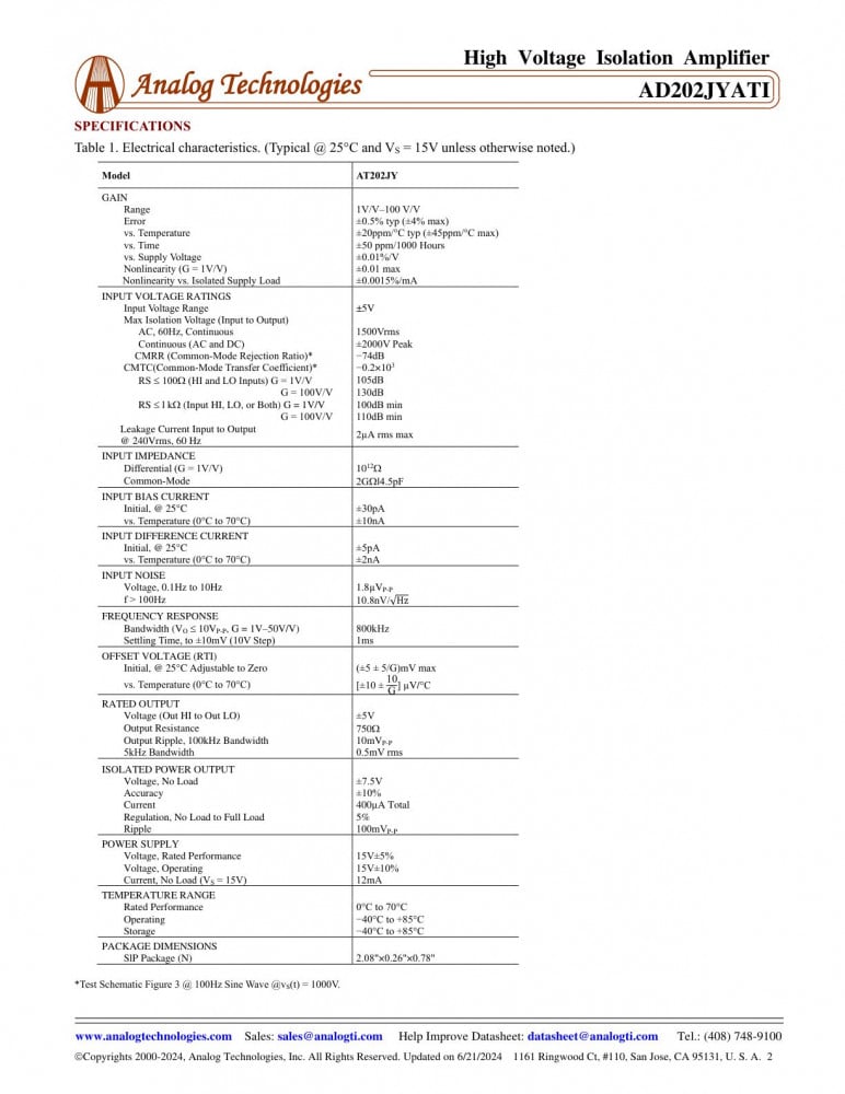 AD202JYATI datasheet page 2