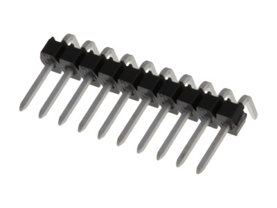 C-Grid III PCB Header, 2.54mm Pitch, Through Hole, Single Row, Right-Angle, 10 Circuits, Tin (Sn) Plating for sale