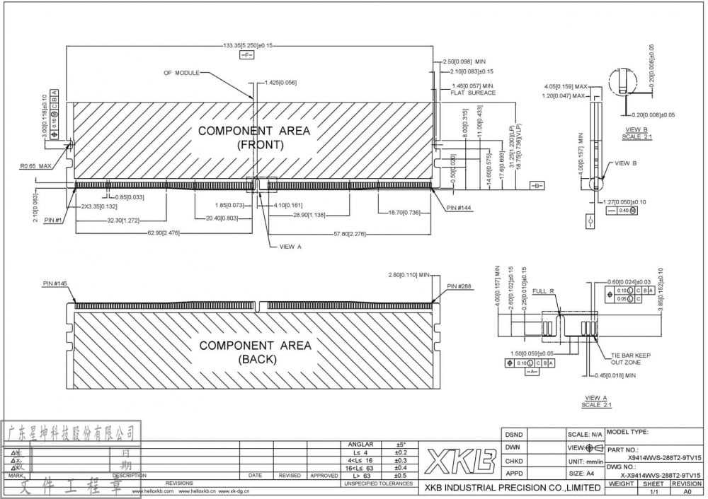 X9414WVS-288T2-9TV30 technical drawing page 2