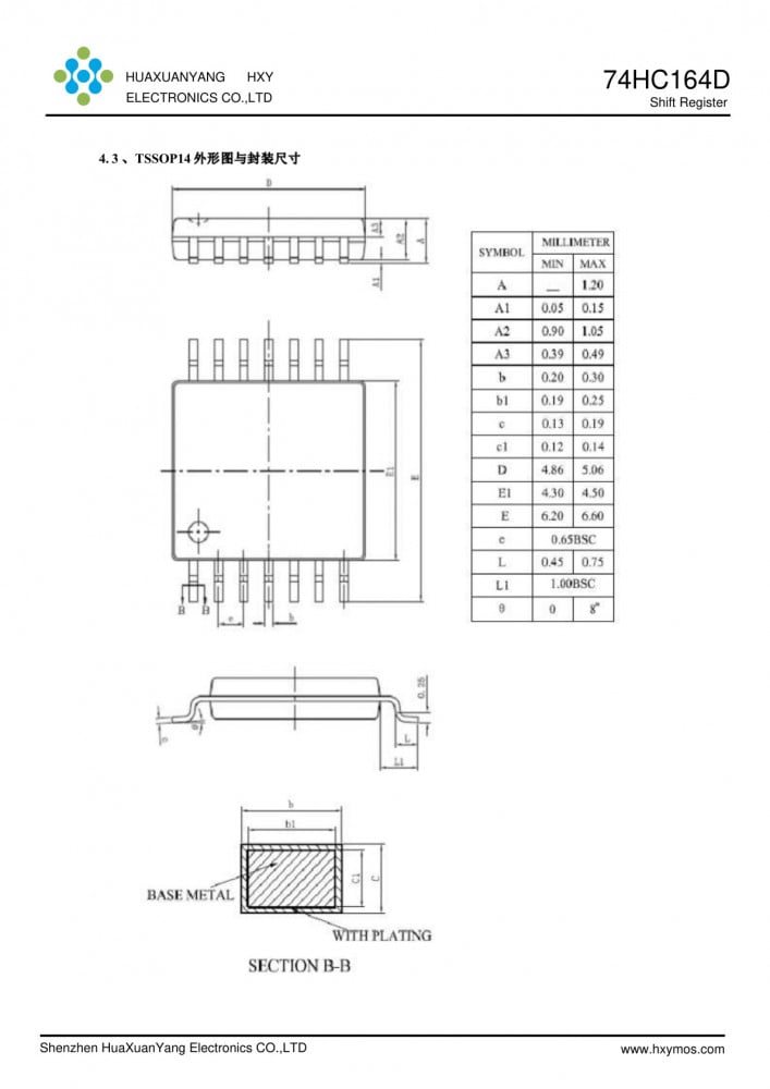 74HC164D datasheet page 9
