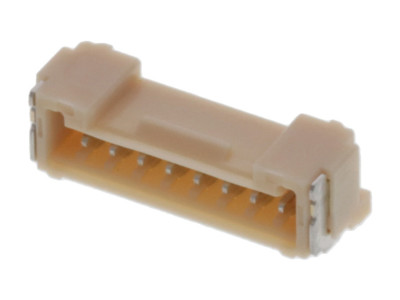 Micro-Lock 1.25mm Pitch Dual-Row Right-Angle Header, Beige, 40 Circuits