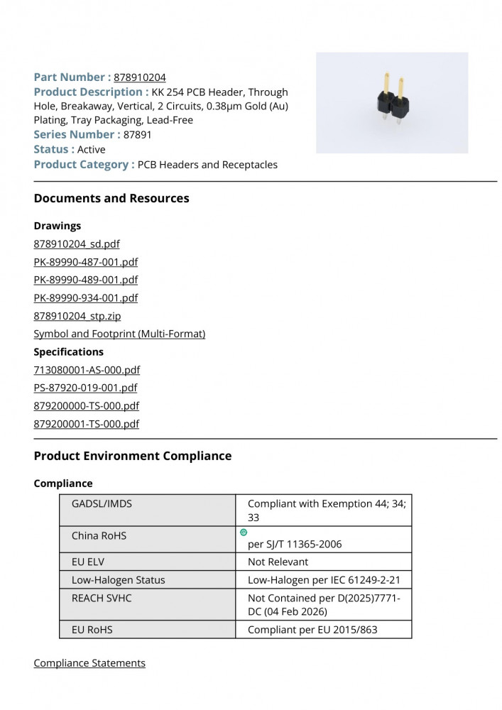 878910204 technical document page 1