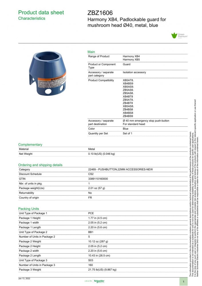 ZBZ1606 technical document page 1