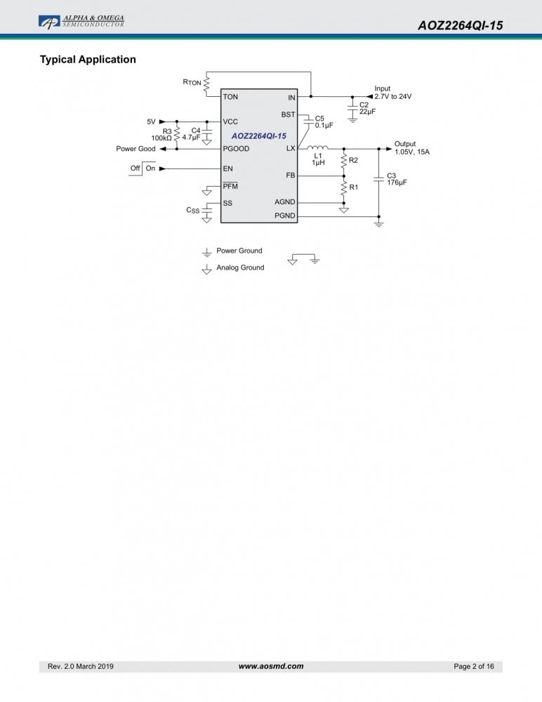 AOZ2264QI-15 datasheet page 2