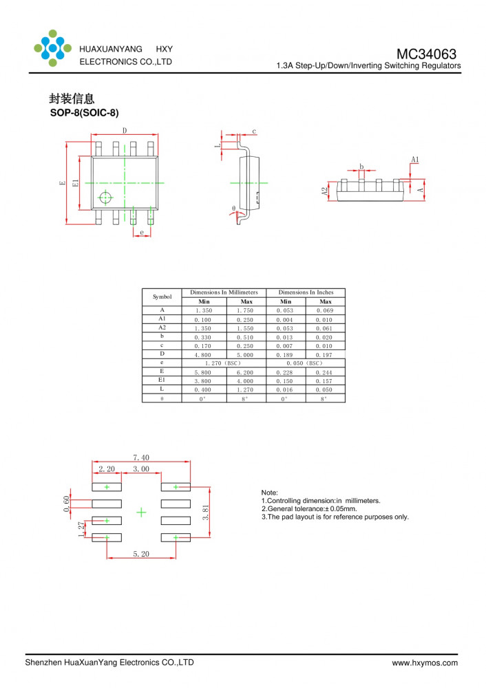 MC34063 technical document page 5