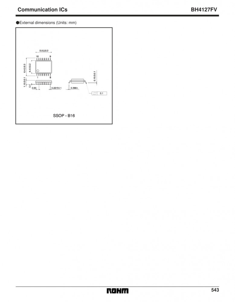 BH4127FV datasheet page 9