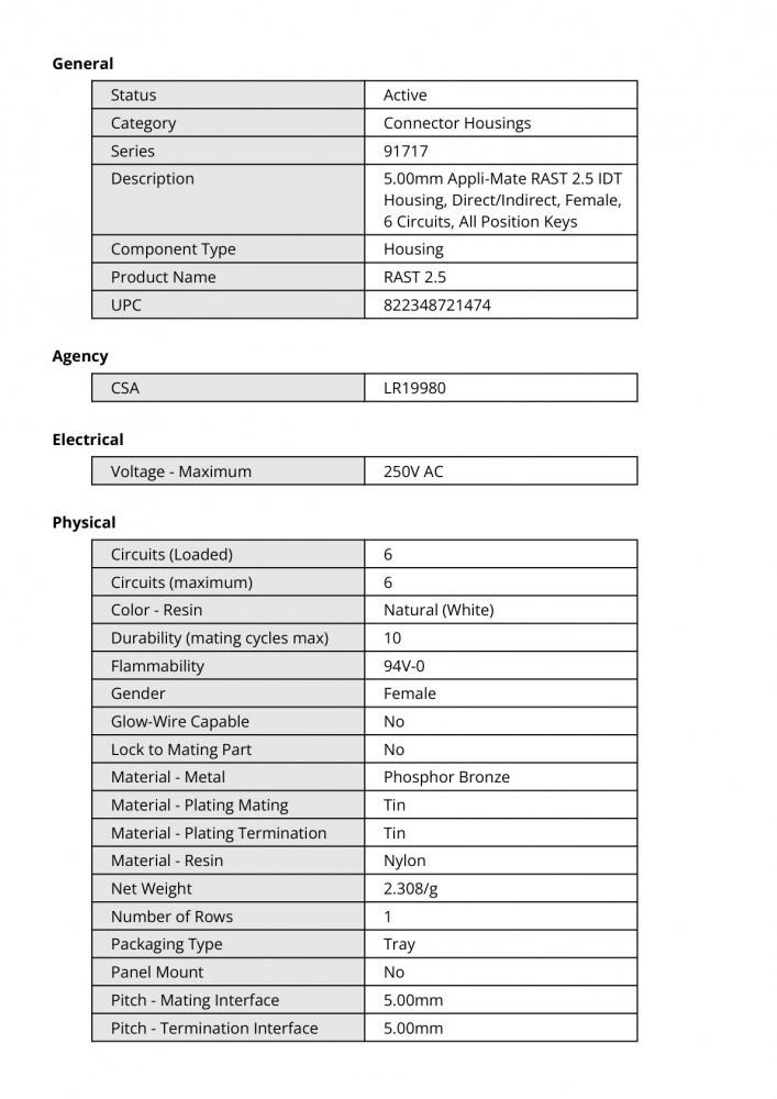 917174001 product document, page 2
