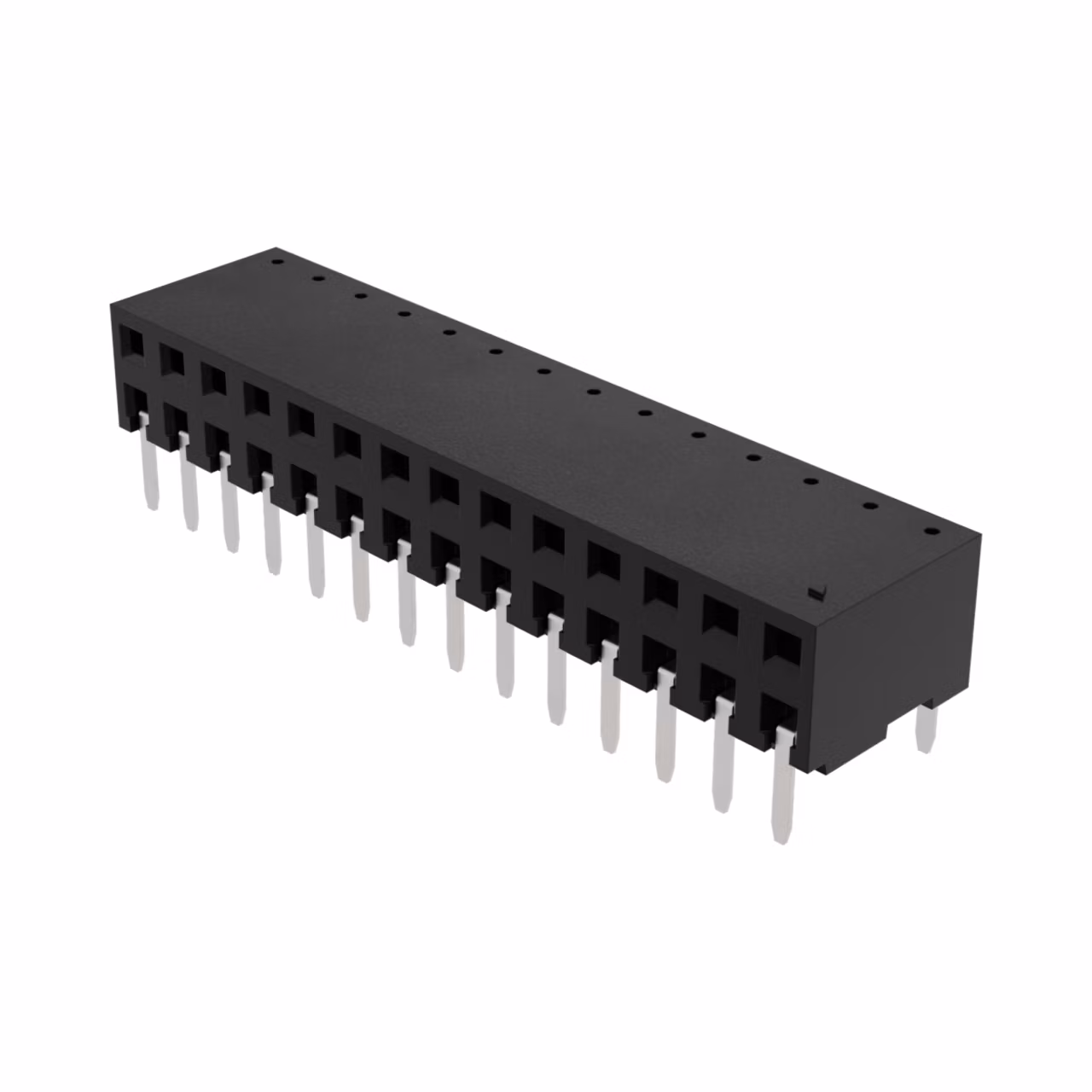 C-Grid III PCB Receptacle, 2.54mm Pitch, Dual Row, Right-Angle, Shrouded, 28 Circuits, 0.12µm Gold (Au) Flash Plating, Straight PCB Pins for sale
