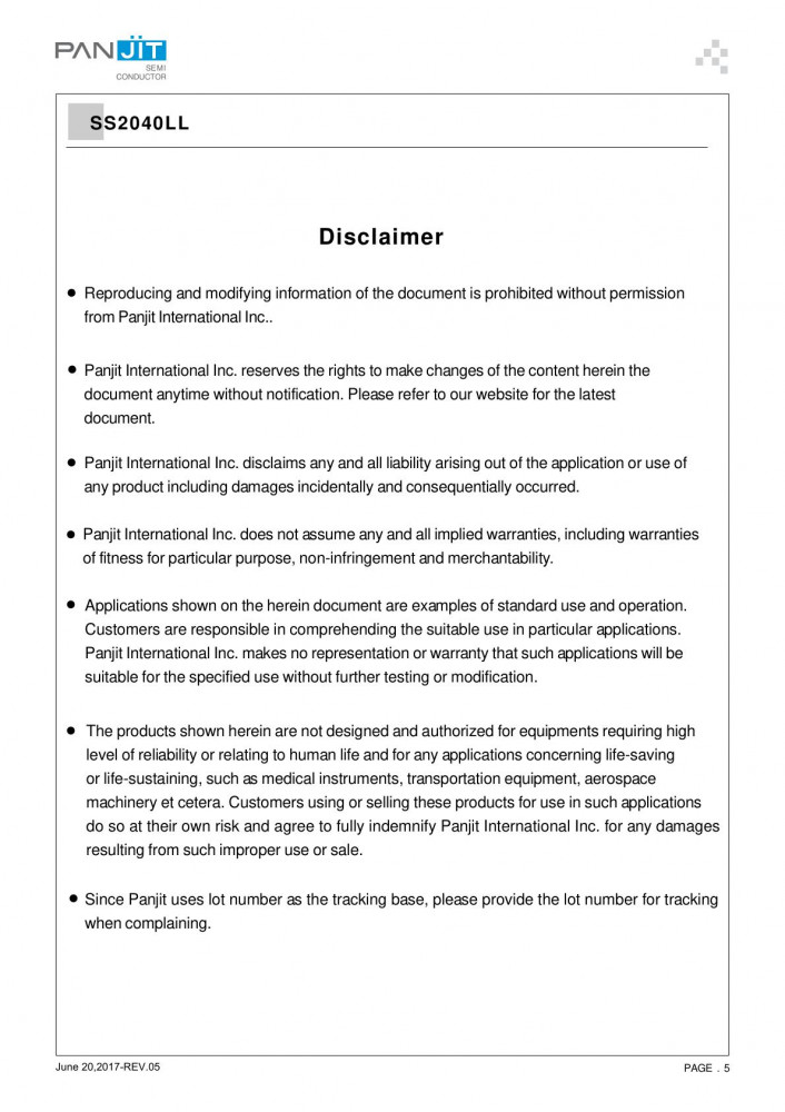 SS2040LL datasheet page 5