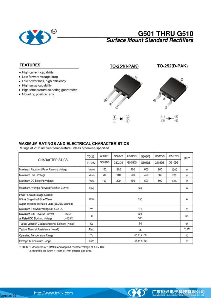 G510DS datasheet page 1