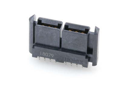 1.27mm, 12.00mm Pitch, EXTreme LPHPower Receptacle Header, Vertical, 2 Power Contacts, 20 Signal Contacts, Select Gold (Au) Plating, without BMI Guides