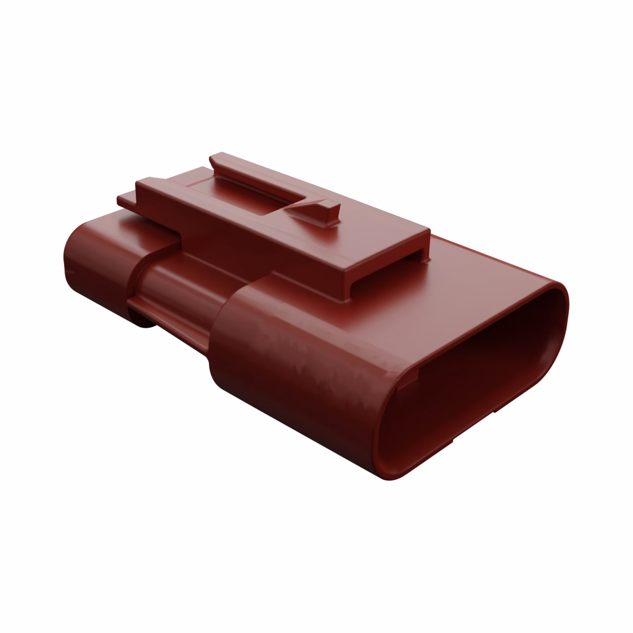 Squba Sealed Plug Assembly with Clipslot, 1.80mm Pitch, Single Row, 10 Circuits, Orange