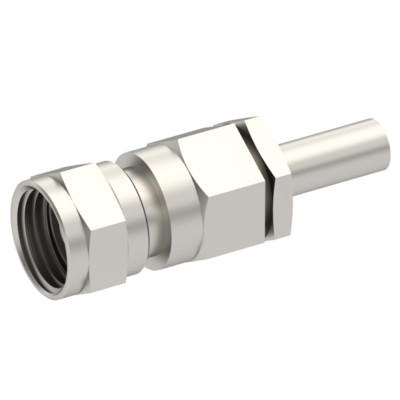 75 OHM / STRAIGHT PLUG FEMALE CRIMP TYPE FOR 3.8/95 S GOLD