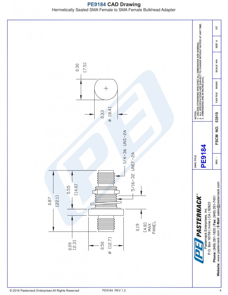 PE9184 technical document page 4