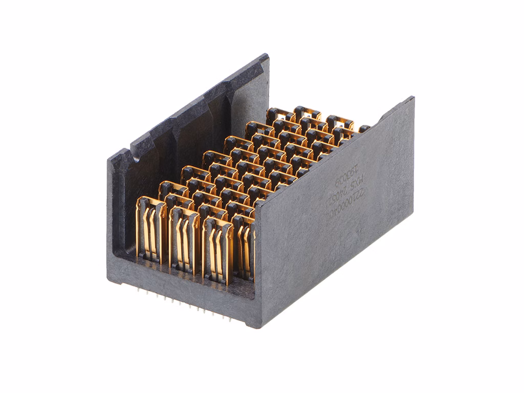 Impulse 90 Ohm 3-Pair Vertical Header, 2.00mm Pitch, Unguided, 14 Columns, 42 Differential Pair for sale