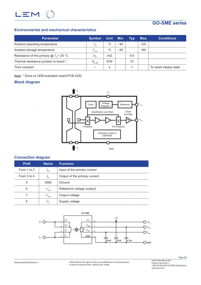 GO 20-SME datasheet page 3
