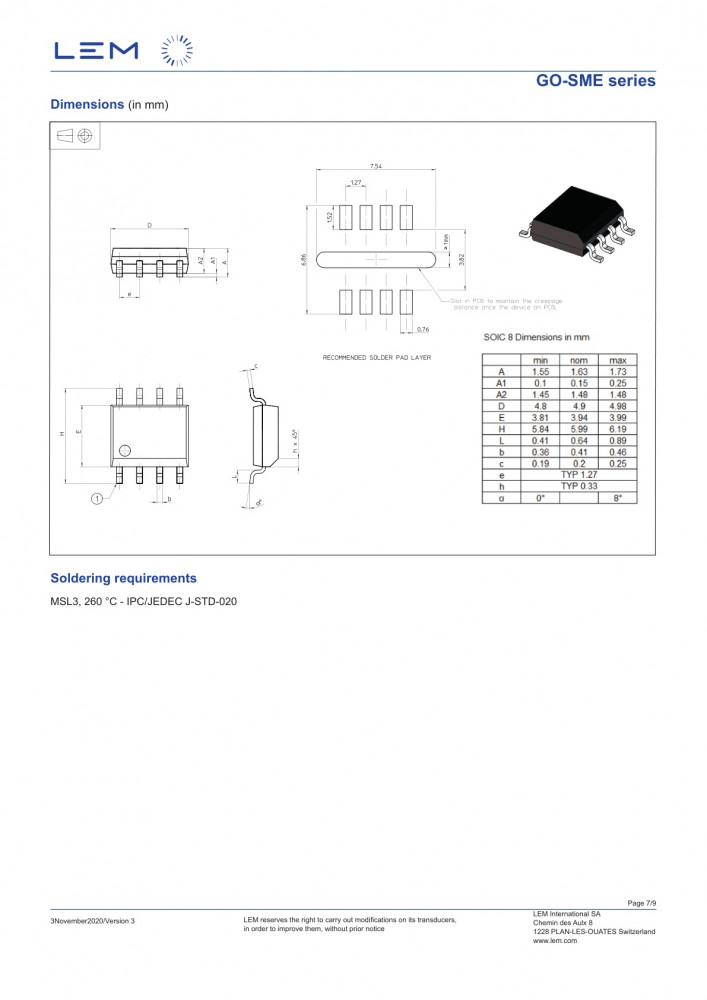 GO 20-SME datasheet page 7
