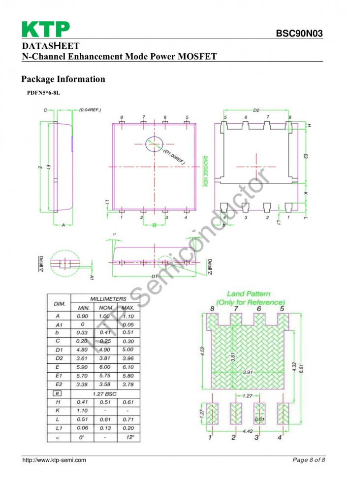 BSC090N03 datasheet page 8