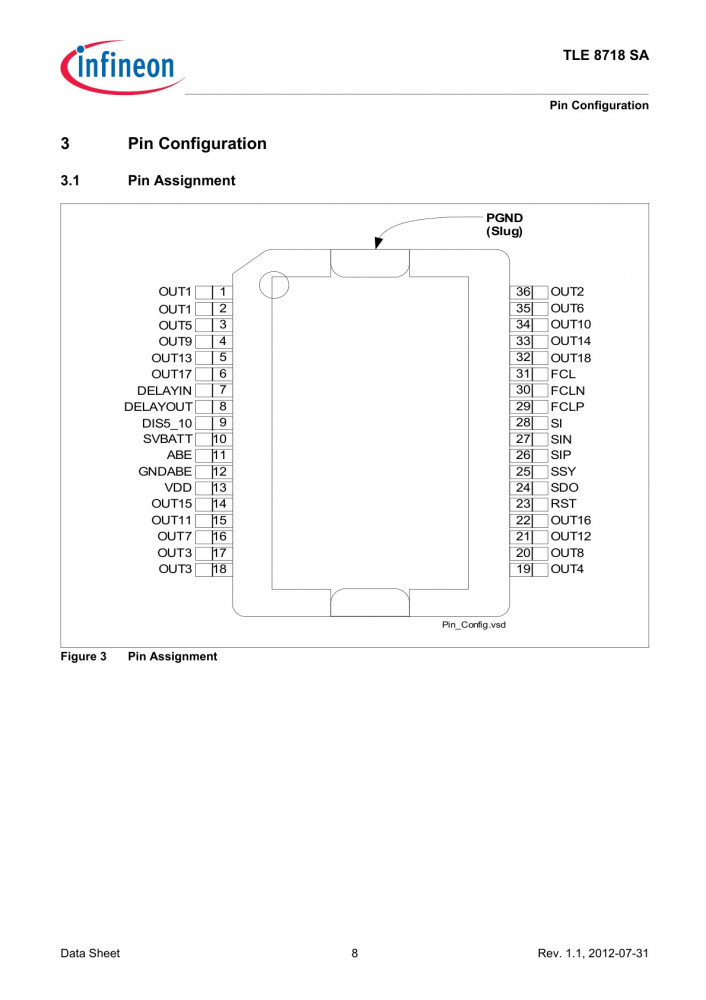 TLE8718SA datasheet page 8