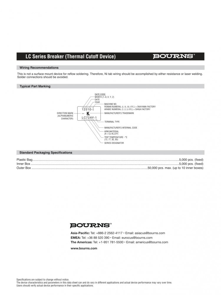 LC77AY-1 datasheet page 3