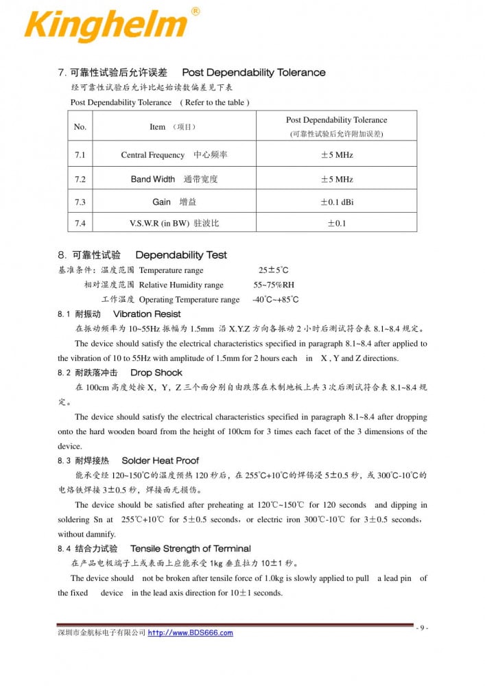 KH-3216-A35 datasheet page 9