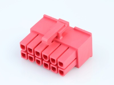Mini-Fit Versa Color Receptacle Housing, Dual Row, Nylon 6/6 UL 94V-0, 6 Circuits, Glow-Wire Capable, Green