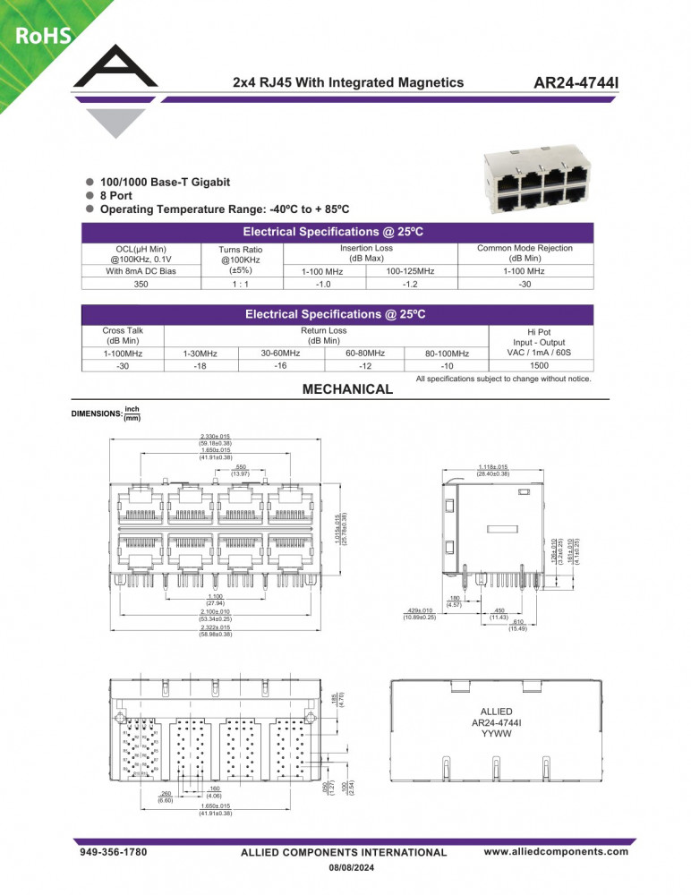 AR24-4744I datasheet page 1