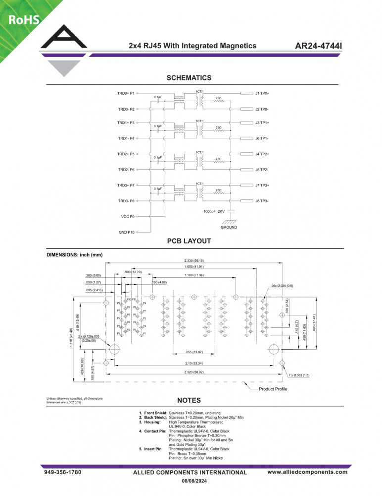 AR24-4744I datasheet page 2