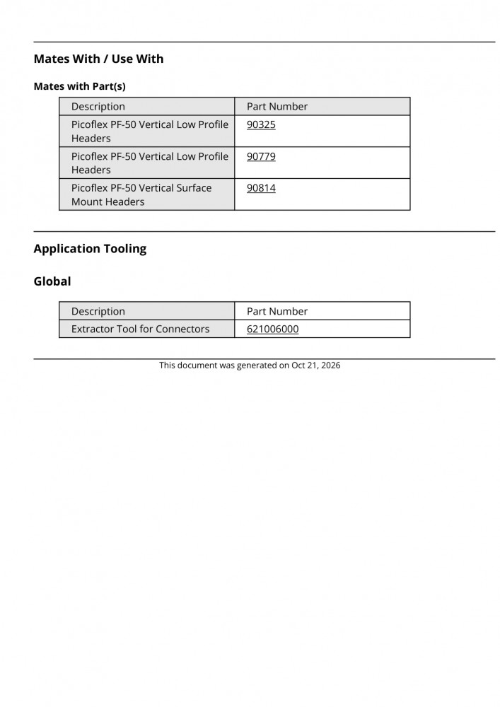 Product document image 3 for MOLEX 923151216