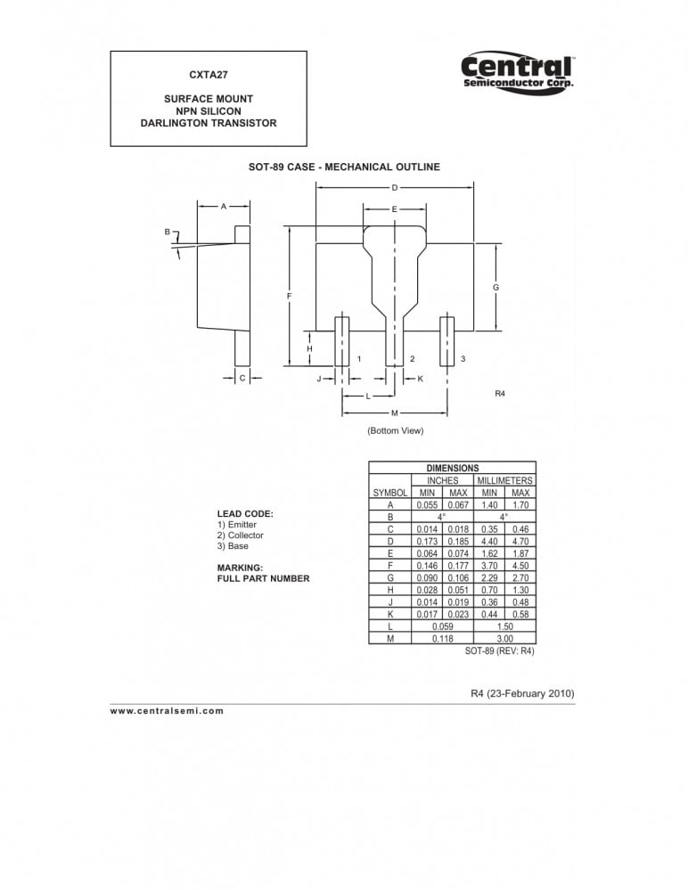 CXTA27 datasheet page 2