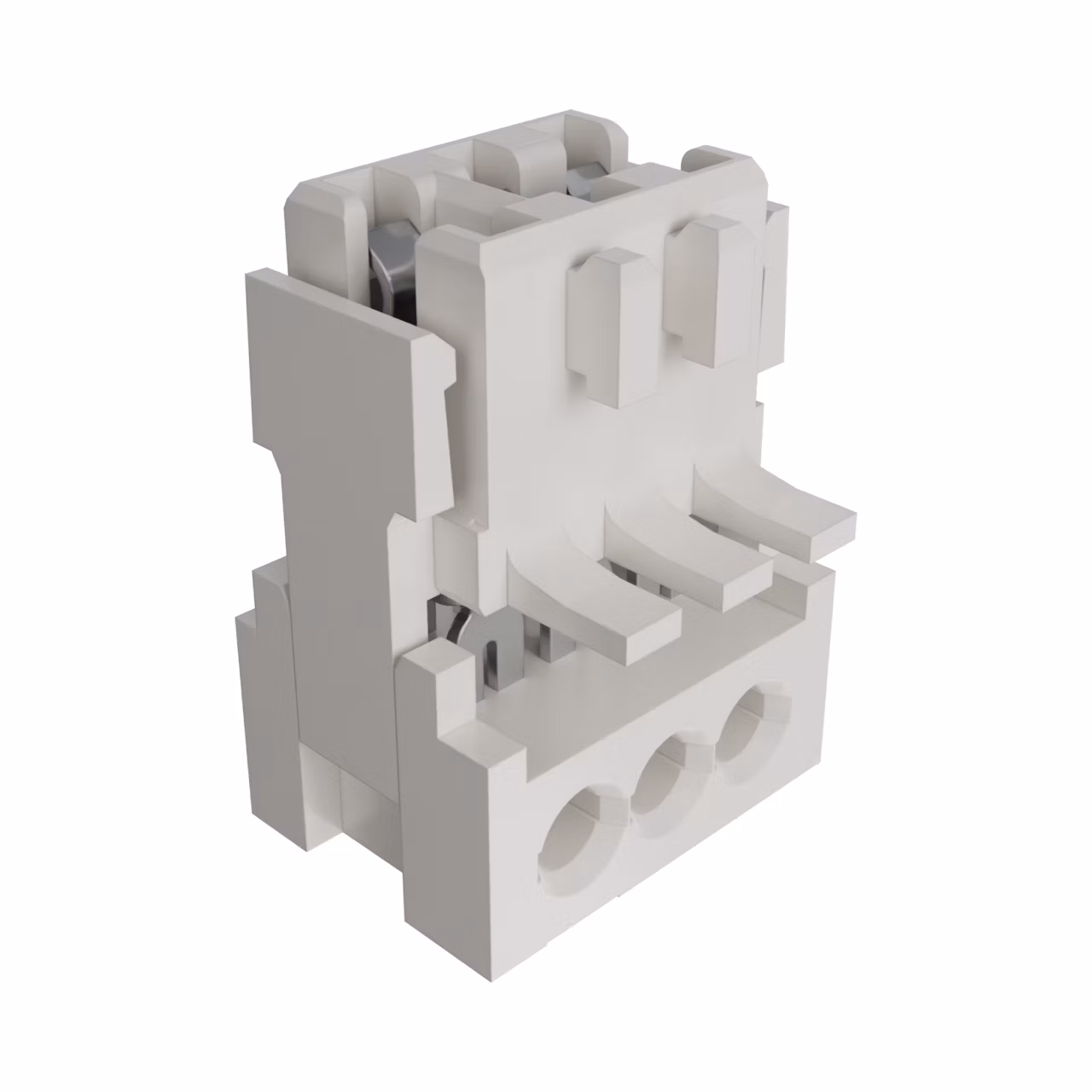 Appli-Mate RAST 2.5 IDT Housing, 2.50mm Pitch, with Side Latches, Female, 9 Circuits, Position Keys A & J Removed, Polarizing Rib Between 2/3, Black Color Stripe