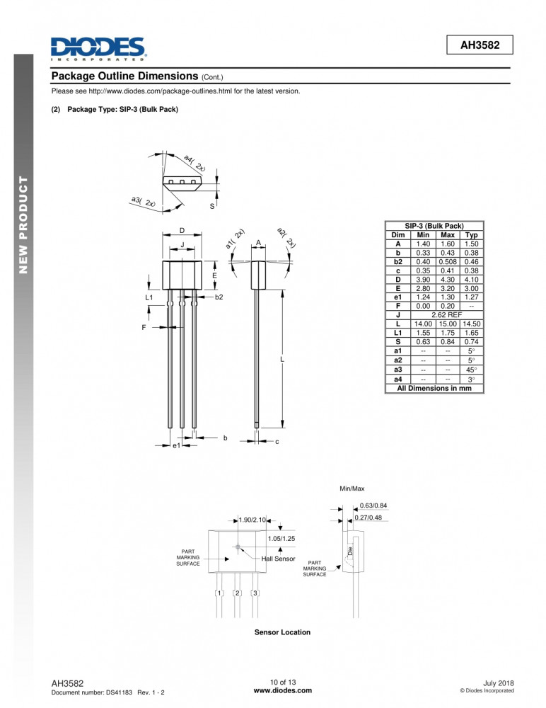 AH3582 datasheet page 10