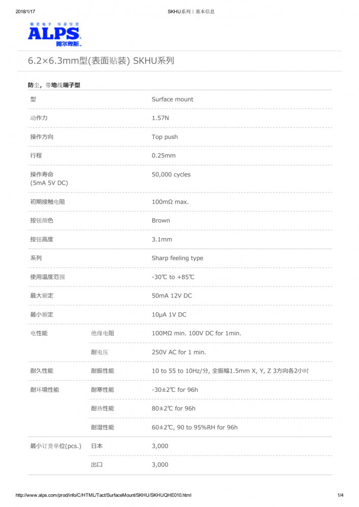 SKHUQHE010 technical document page 1