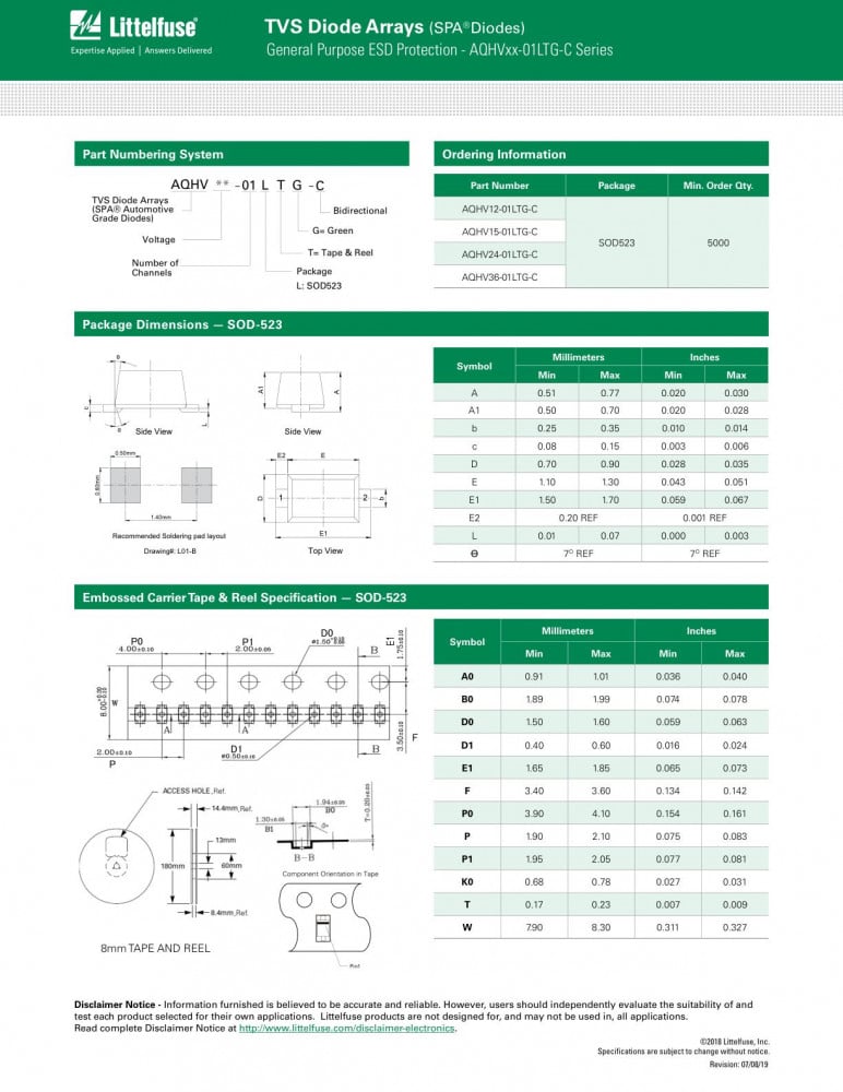 AQHV series datasheet page 7